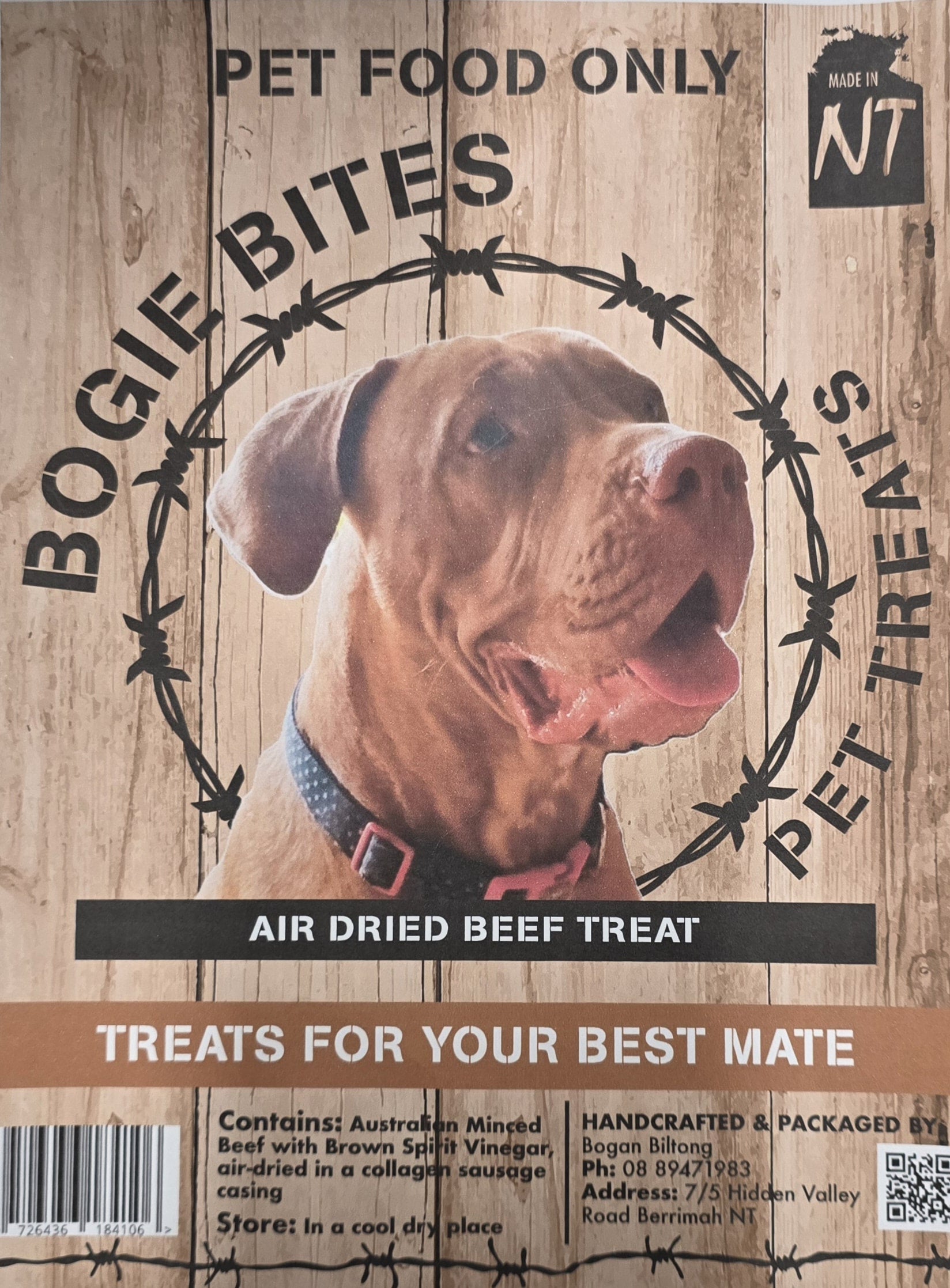 9. 'Bogie Bites' Air-Dried Beef Dog Treats 120g | Bogan Biltong ...