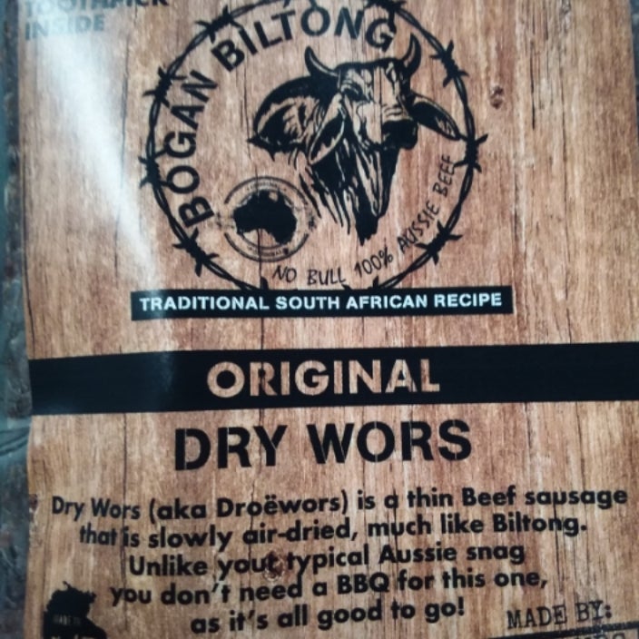 Dry Wors Original 6pc | Bogan Biltong Traditional South African Recipe ...